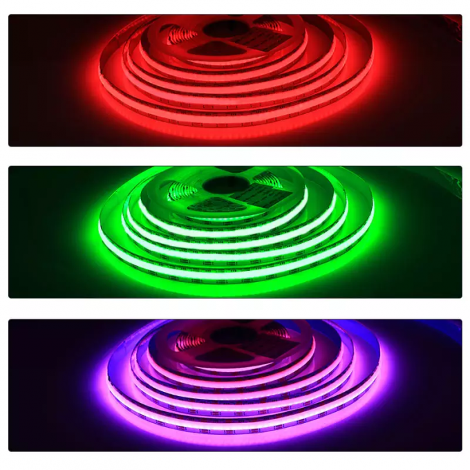 24V Cob Rgb Led Strip , Ip65 Waterproof Flexible Rgb Led Strip