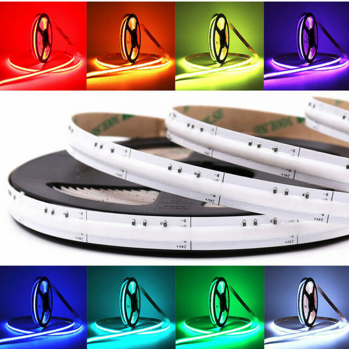 Color Change 840leds/m 1m-5m RGB COB LED Strip Flexible Dimmable Light Band