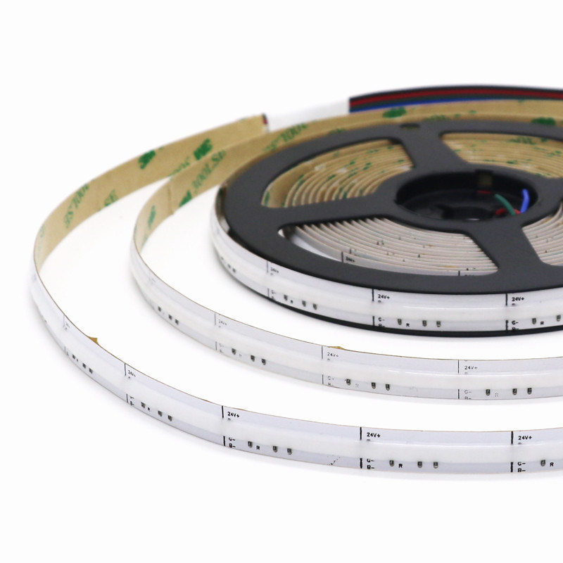 5m 24v RGB COB LED Strip Light 630 Chips Cob Rgb Strip 10mm Flexible
