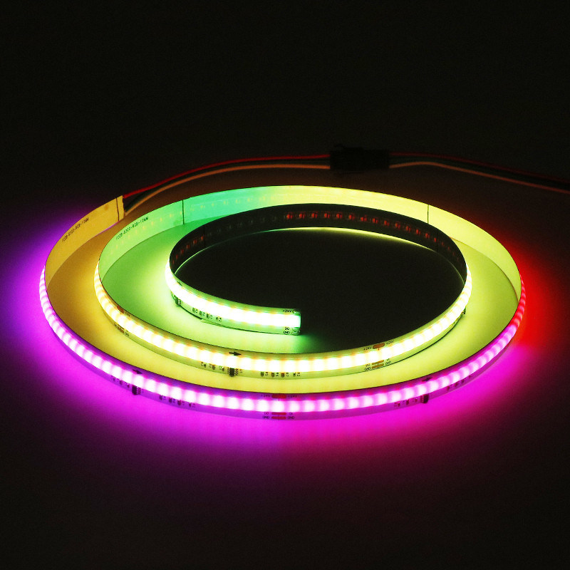 24V Dream Color COB LED Strip RGB , 2800 Mcd LED Soft Light Strip