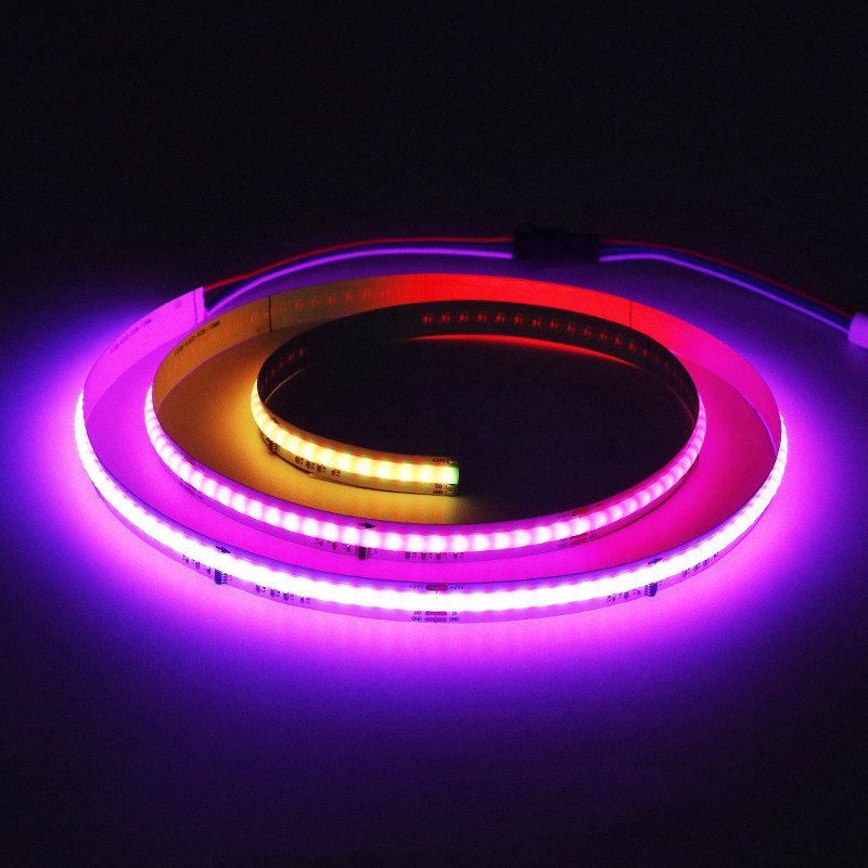 24v Smart Cob Led Strip Rgb 630led Dream Color Addressable COB Led Strip
