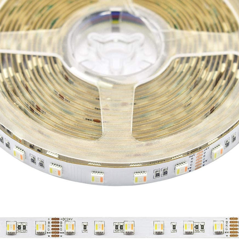 5 Meter Rgbw Cct Led Strip Light 3m Adhesive 5In1 Chip Double Layer FPCB