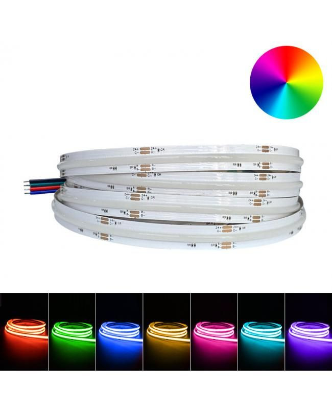 Color Changing COB RGB Addressable LED Strip Lights 5M/Roll